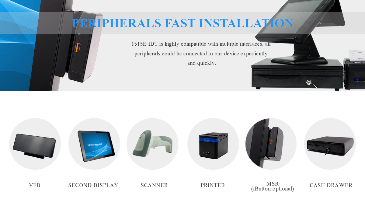 15 inch Android POS Terminal - TouchDisplays